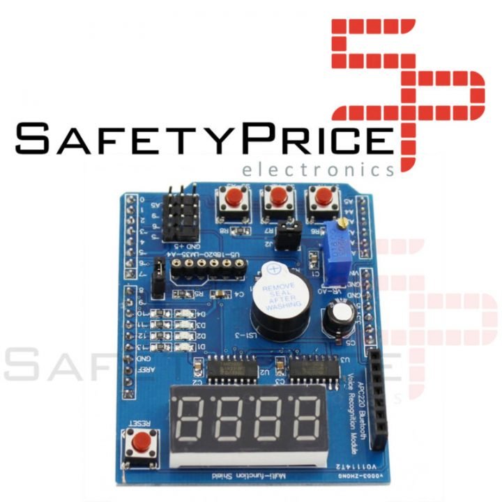 Shield Multifuncion Modulo Expansion Compatible Arduino Uno - Mega ...