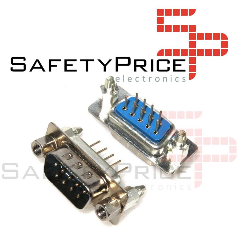 DB9 conector macho recto tipo RS232 – Safetyprice Electronics